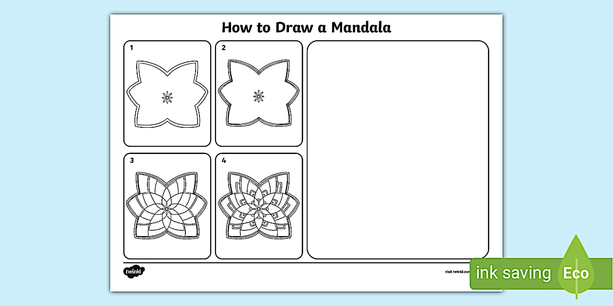 How to Draw a Mandala Activity| Twinkl Activity - Twinkl