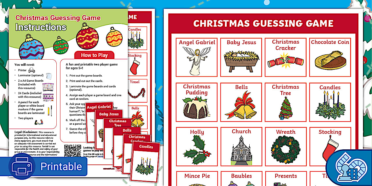Christmas Guessing Game (teacher made) - Twinkl