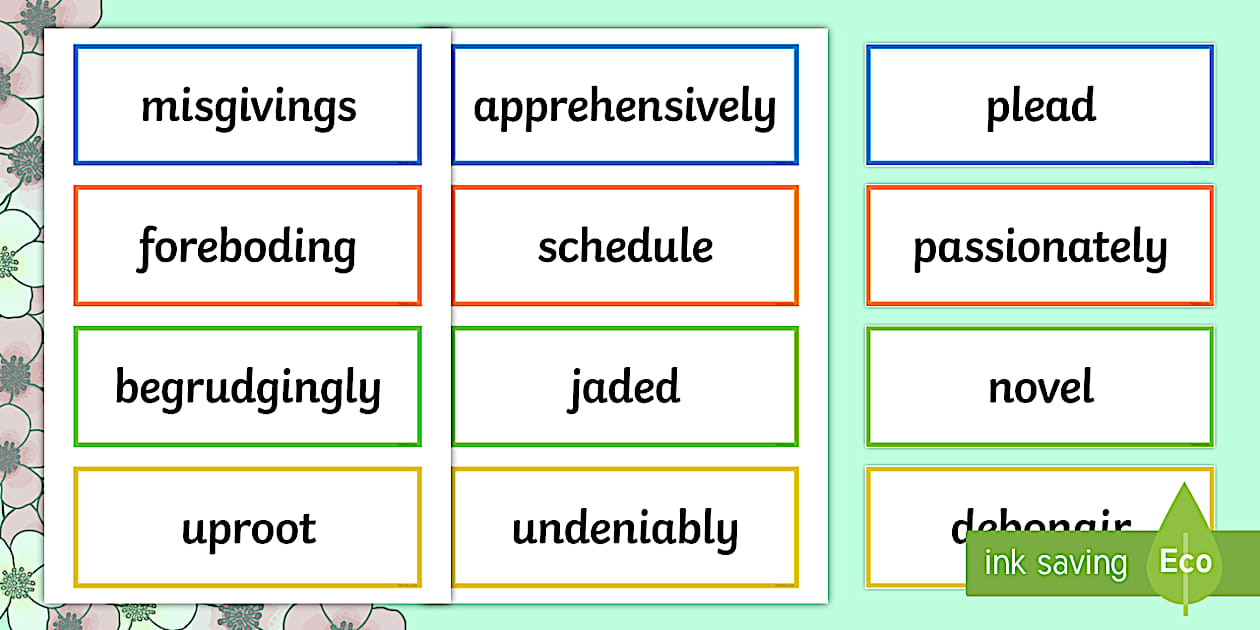Year 4 Spring 2 Word of the Day Display Word Cards - Twinkl