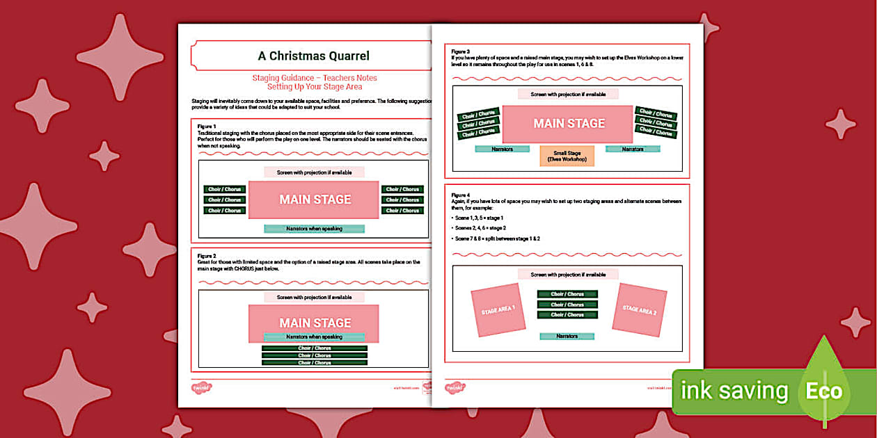 KS1 A Christmas Quarrel - Staging Guidance – Teachers Notes