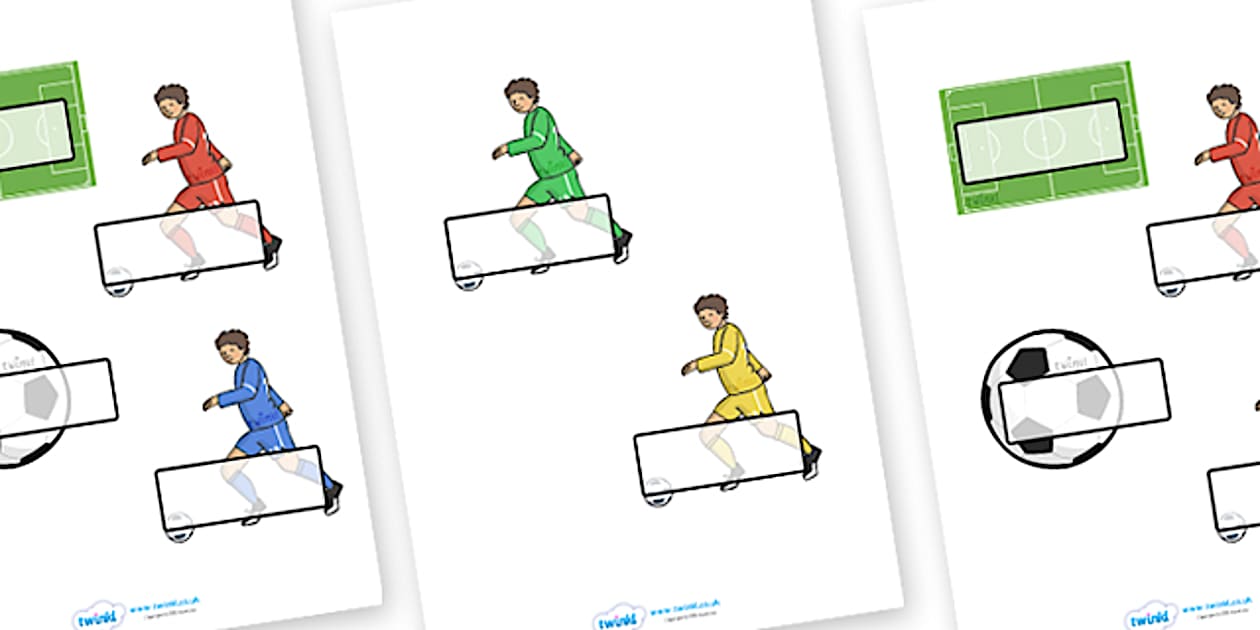 Football Self-Registration (teacher made) - Twinkl