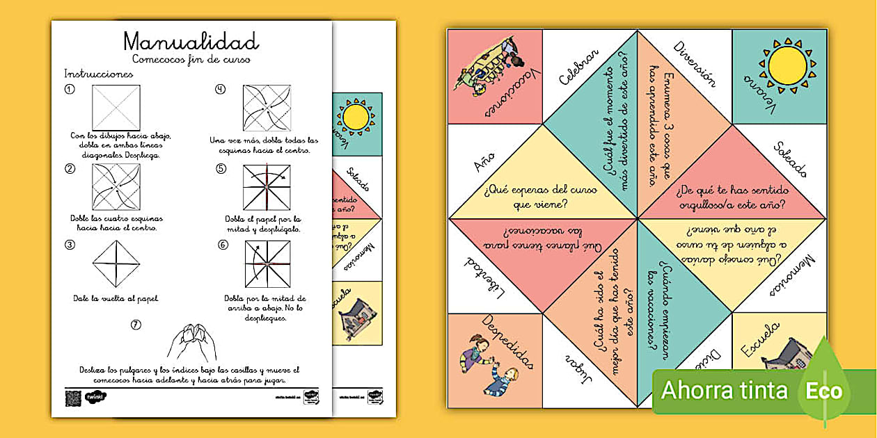 Manualidad de comecocos fin de curso (Teacher-Made) - Twinkl