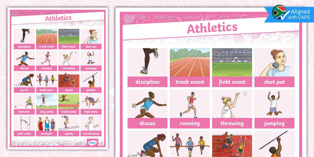 Grade 5 Term 4 Physical Education Athletics Word Grid