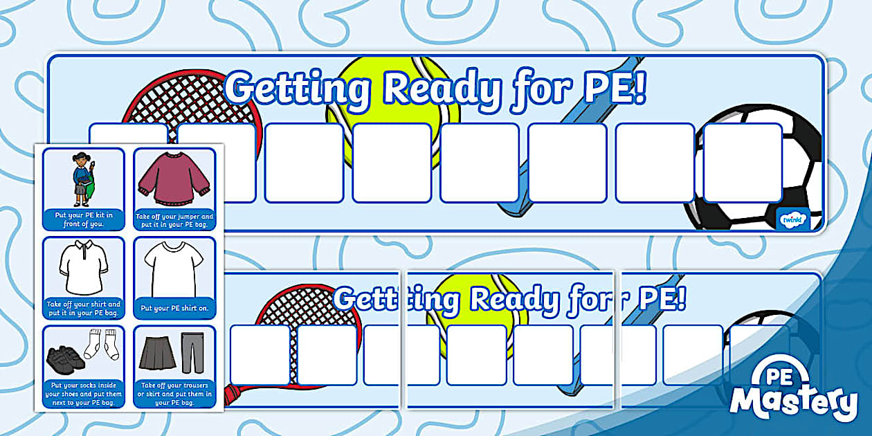 Indoor Changing PE Kit Cards PE Mastery (teacher made)