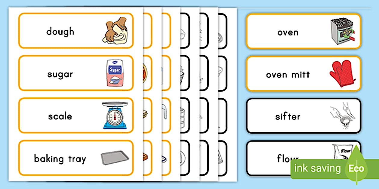 Bakery Dramatic Play Word Cards (Teacher-Made) - Twinkl