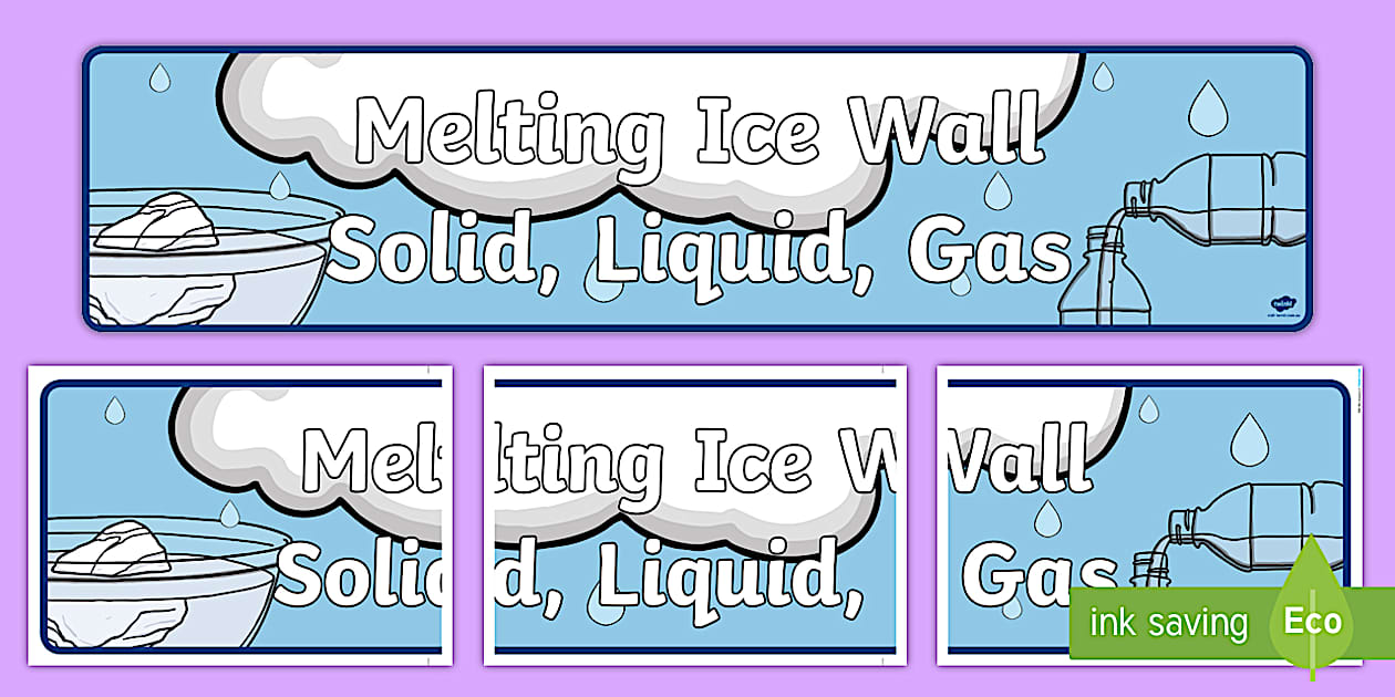 Melting Ice Wall Banner (teacher made) - Twinkl