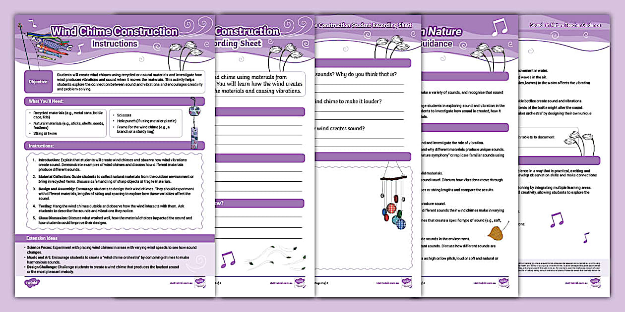 STEM Outdoors: Wind Chime Construction