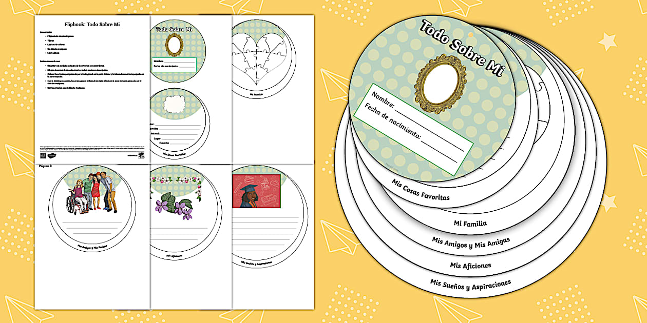 Flipbook: Todo Sobre Mi (teacher made) - Twinkl