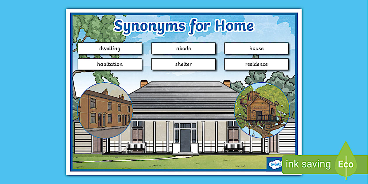 Different Words for Home Word Mat (teacher made) - Twinkl