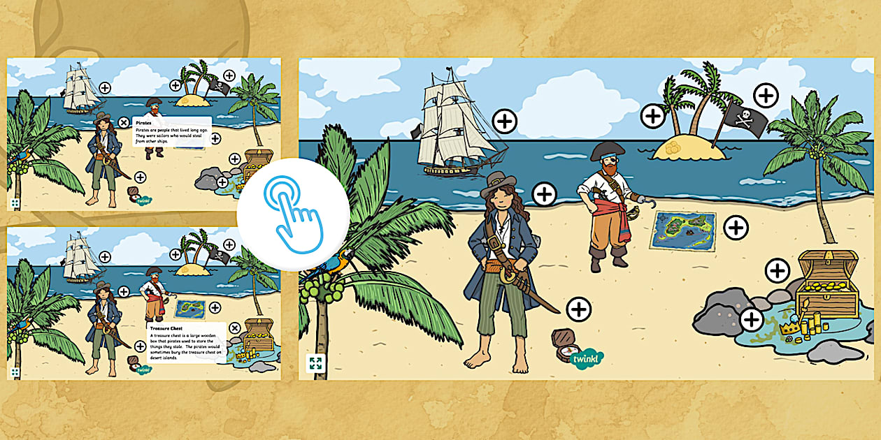 Interactive Pirates Hotspots Activity | Twinkl Go! - Twinkl