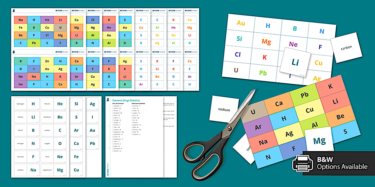 Periodic Table Bingo | Chemistry Games | Beyond Science