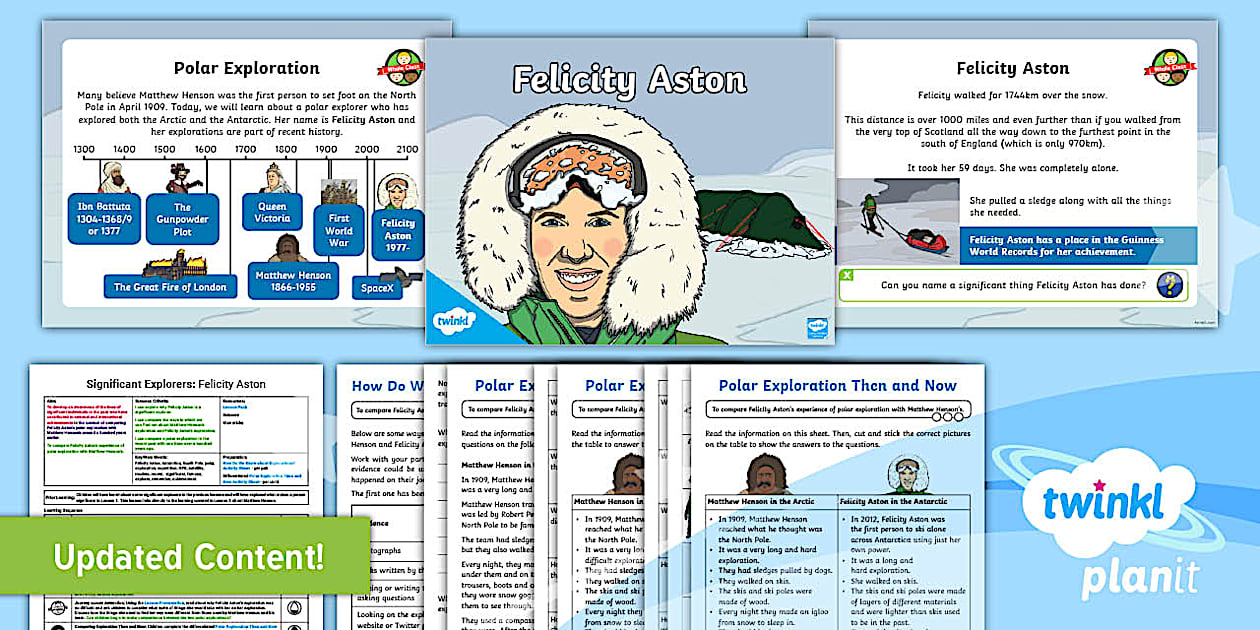 Famous Female Explorers KS1: Learning About Felicity Aston