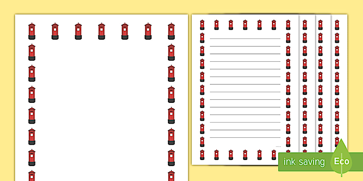 Editable Page Borders to Support Teaching on The Jolly Postman