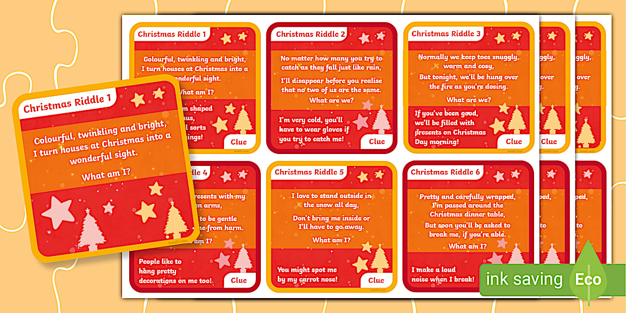 Christmas Riddle Cards – All Levels – Twinkl Puzzled