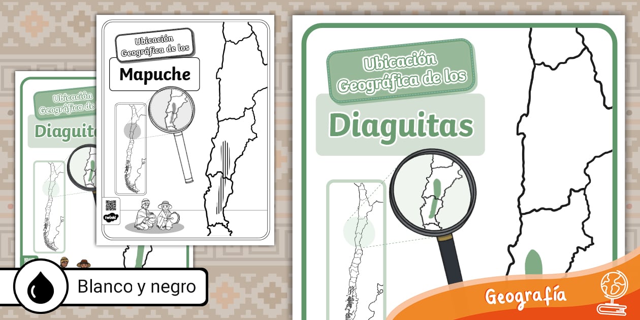Póster | Mapa | Ubicación Geográfica | Pueblo Diaguita