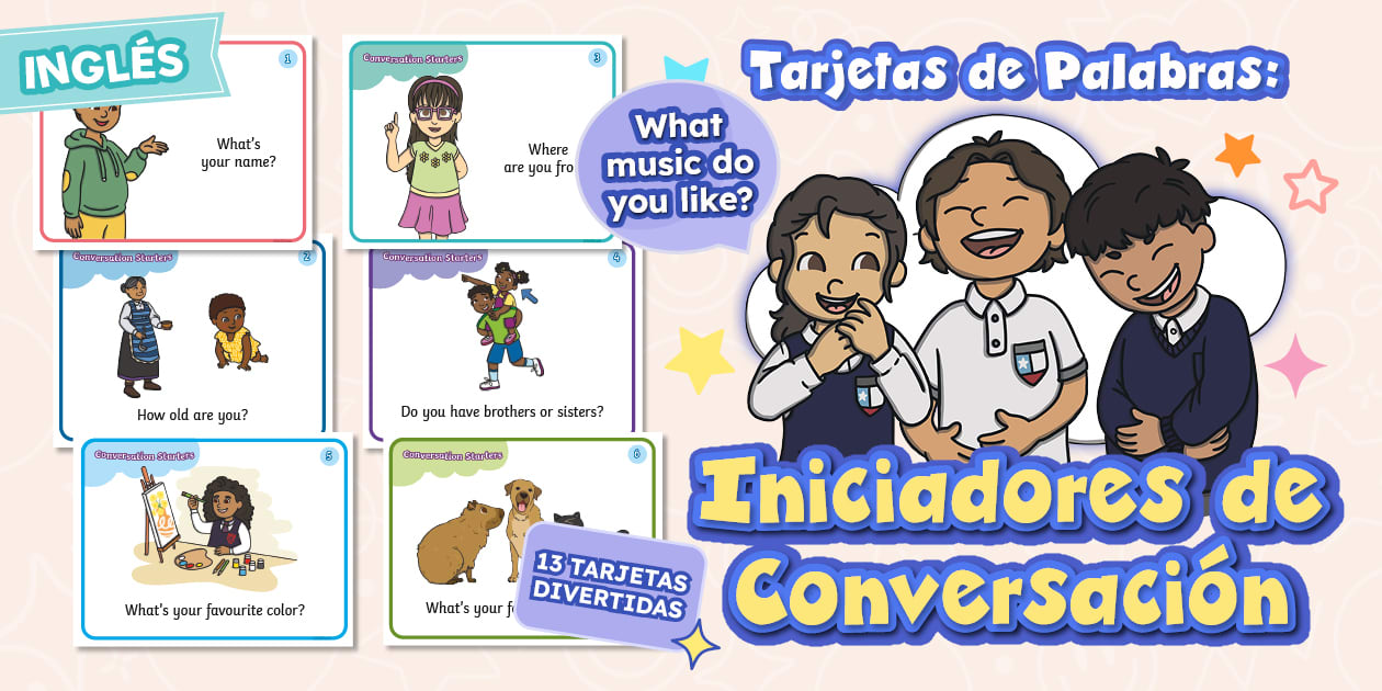 Tarjetas de Conversación | Inglés | 3° básico | 4° básico
