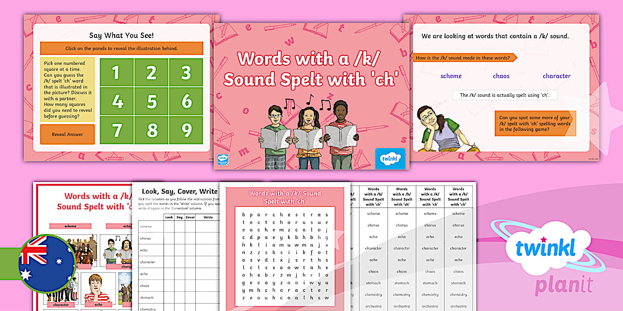 ‘Ch’ Words That Sound Like /K/ Resource Pack | Twinkl