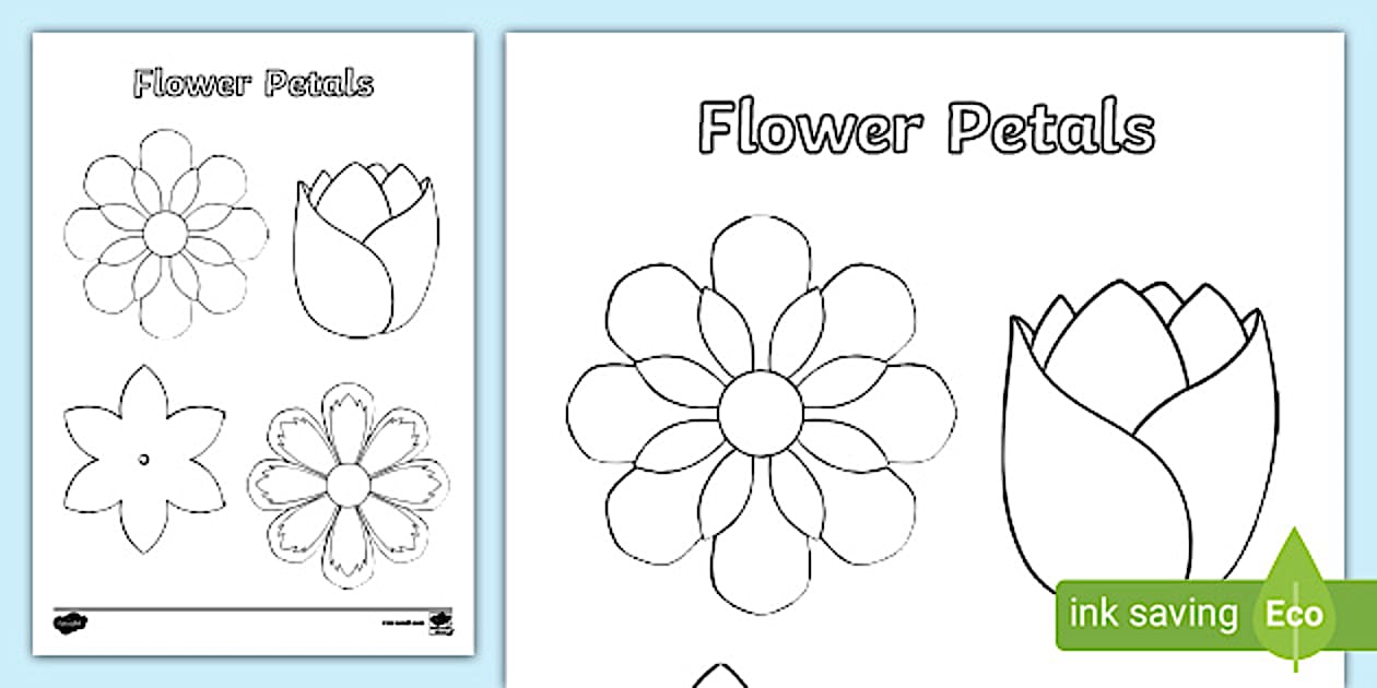 Flower Petal Template Craft Activity | Primary Resources