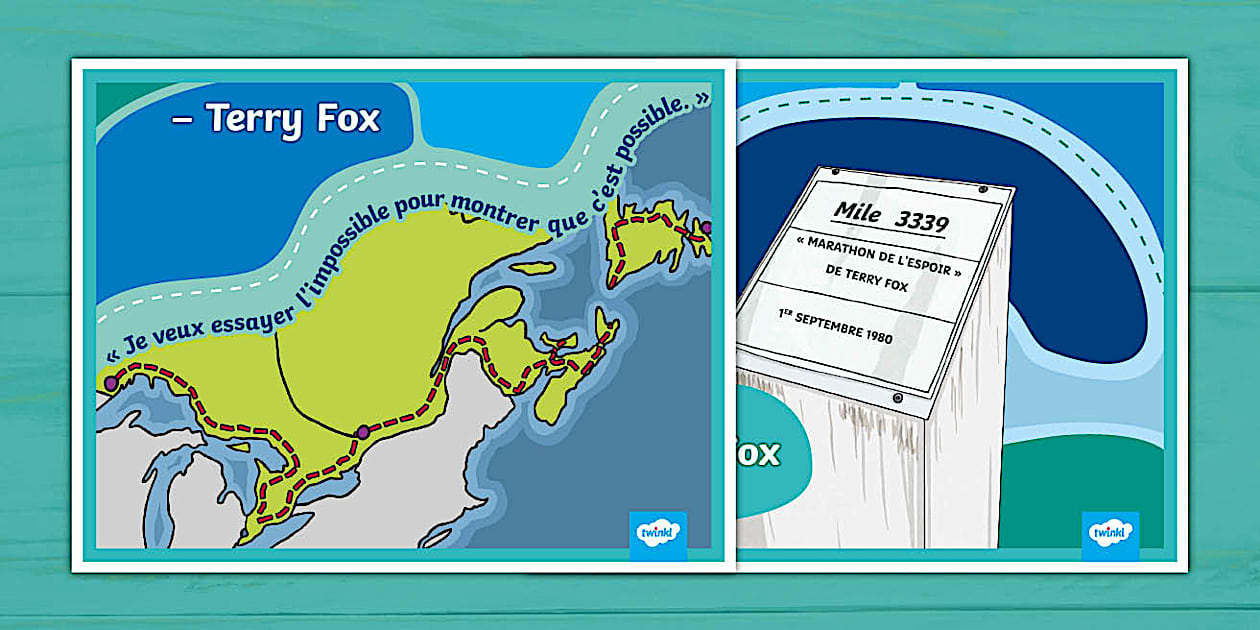 Terry Fox Inspirational Posters French (Teacher-Made)