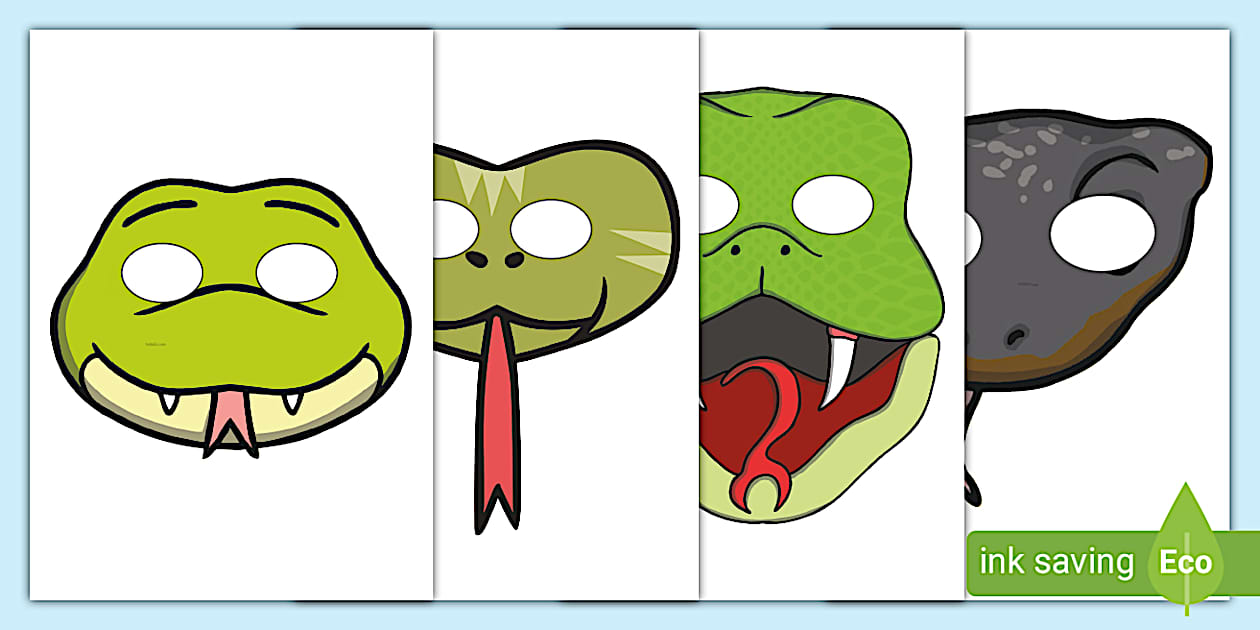 Role-Play Snake Masks Collection | Role-Play | Twinkl