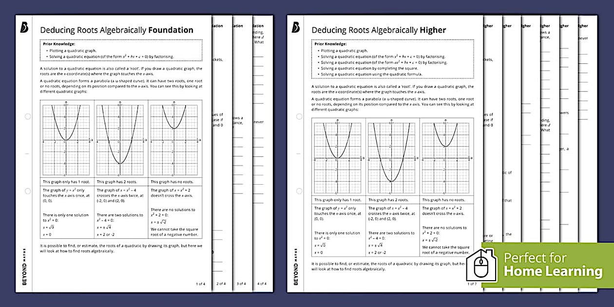 👉 Deducing Roots Algebraically | GCSE Maths | Beyond