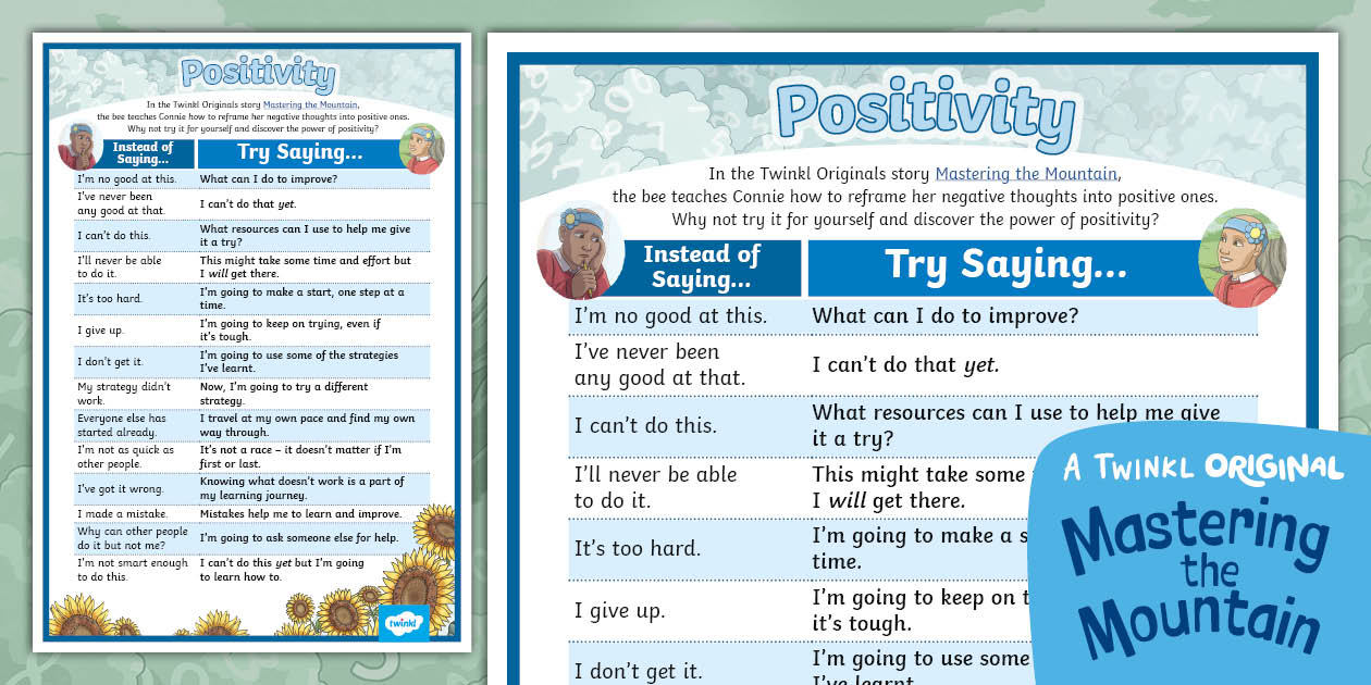Growth Mindset Handout | Poster | Twinkl Originals | KS2