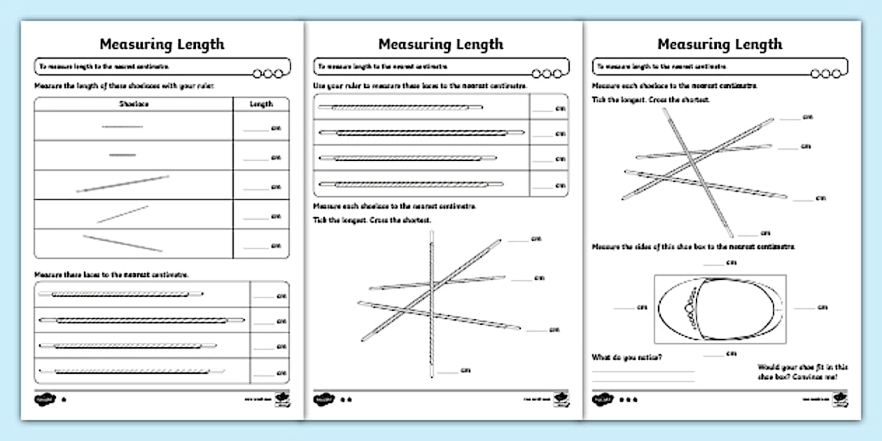 👉 Maths Measuring Length and Height in cm Maths Worksheets