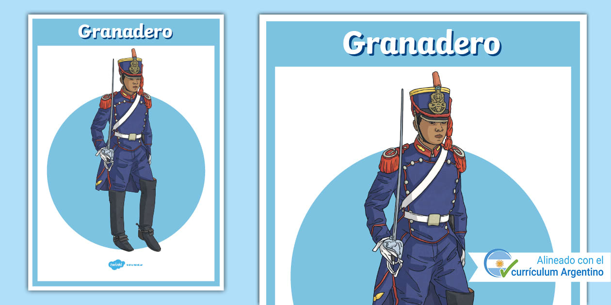 Póster: Granadero (Argentina) - Twinkl