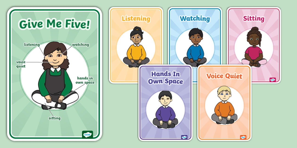 Give Me Five Display Posters