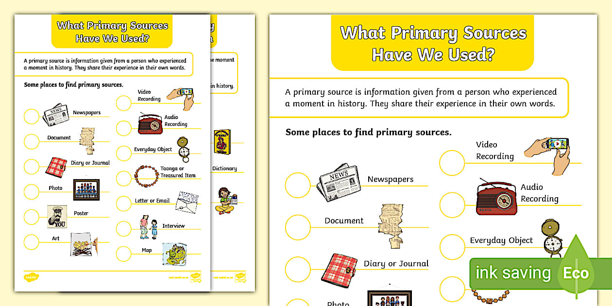 ANZHC Do: Historical Sources Checklist Y0-3 (teacher made)