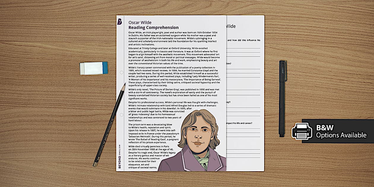 Was Oscar Wilde Irish? - Resource Pack - Twinkl Ireland