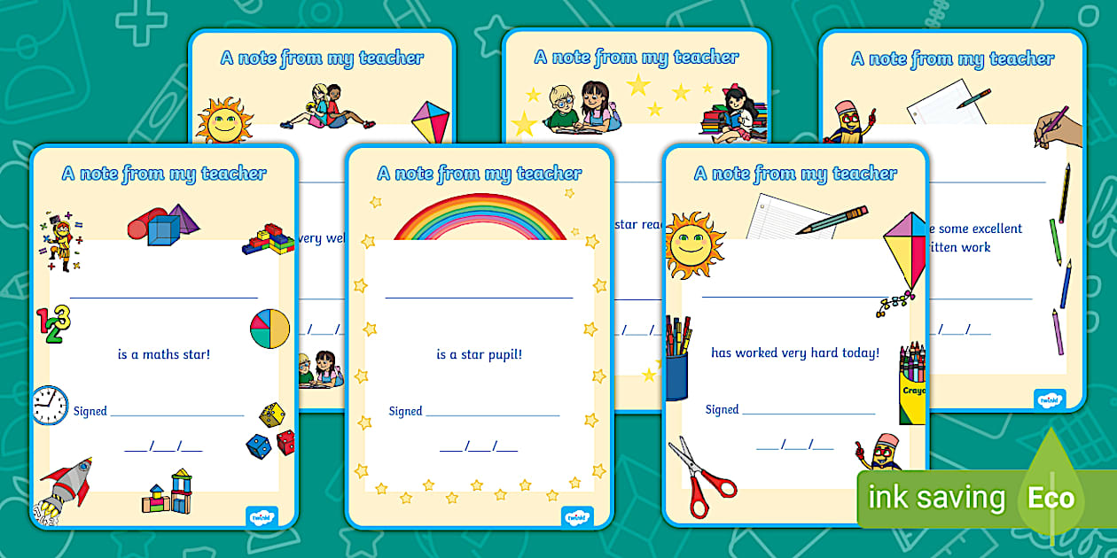 Editable Notes to Parents (teacher made) - Twinkl