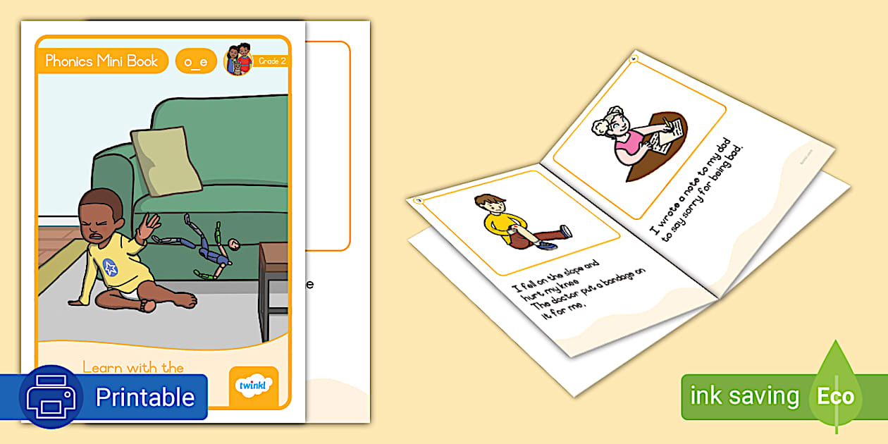 Grade 2 Mini Book o-e (teacher made) - Twinkl