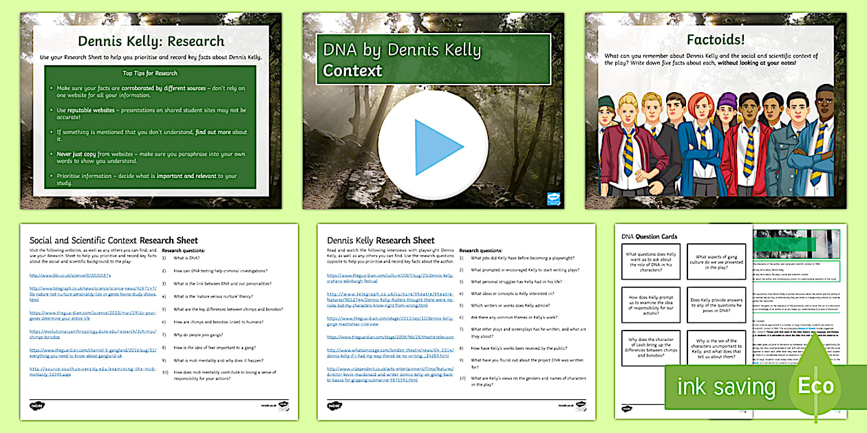 GCSE DNA: Context Lesson Pack - Twinkl