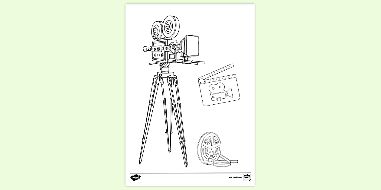 Film Colouring Page | Colouring Sheets (teacher made)