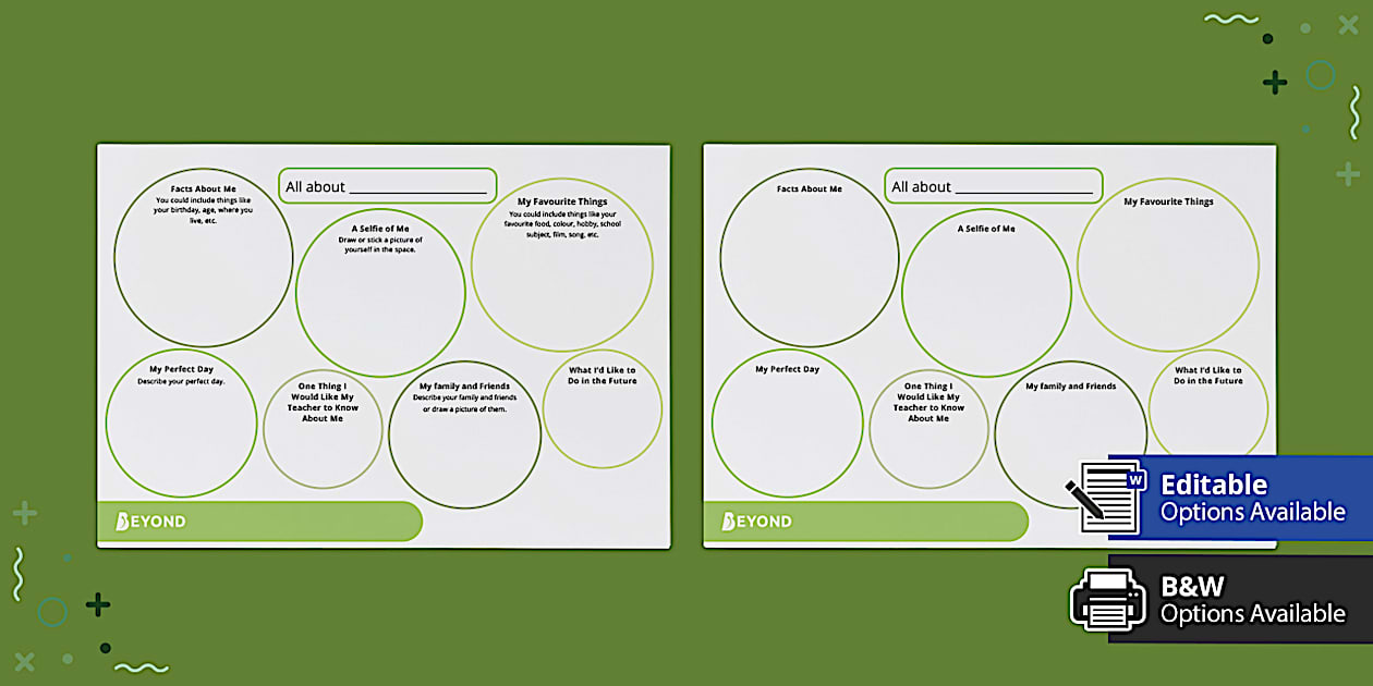 KS3/KS4 All About Me Poster