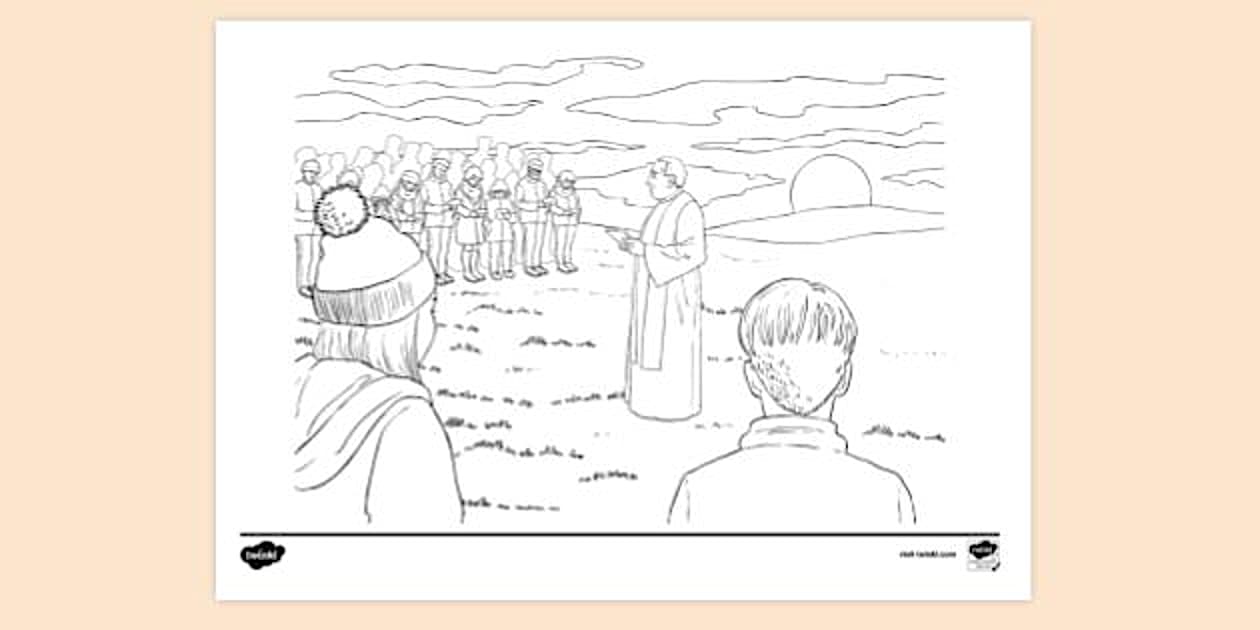 Dawn Breaking Colouring Page | Colouring Sheets - Twinkl