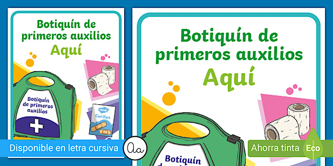 Cartel: Primeros auxilios - Twinkl