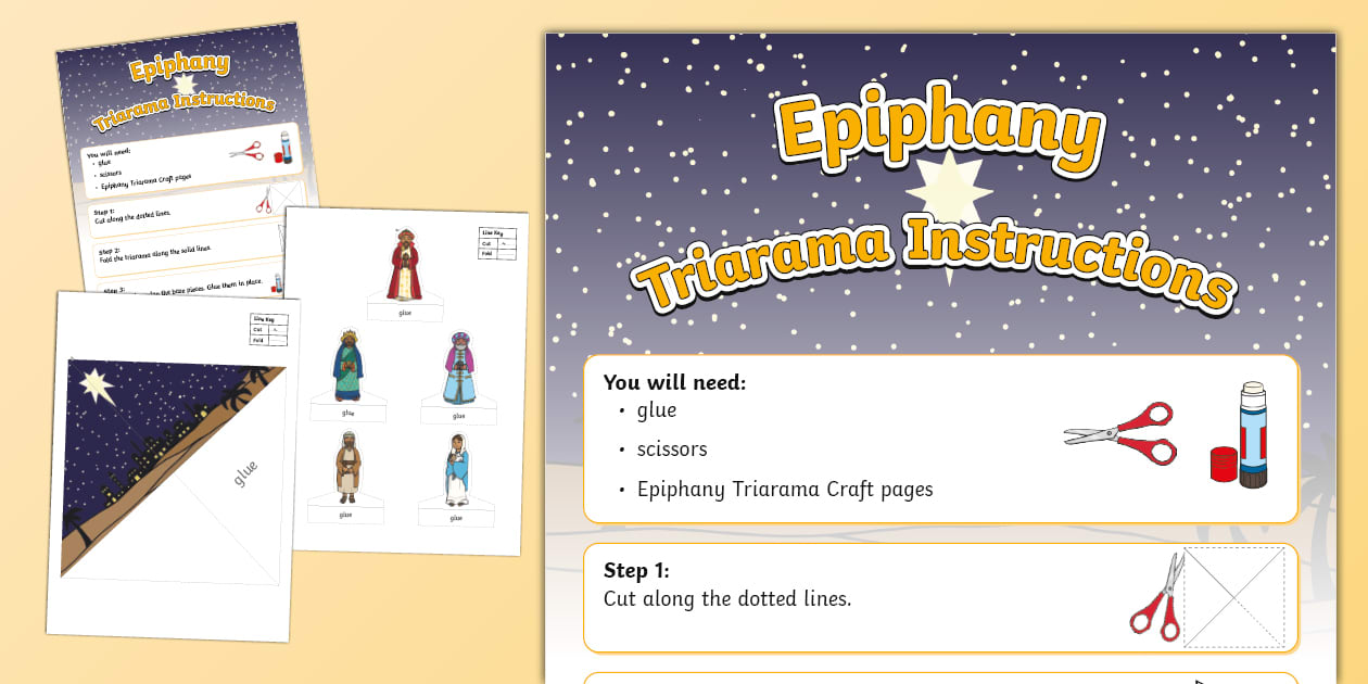 Epiphany Triarama Craft - Twinkl Christmas (teacher made)