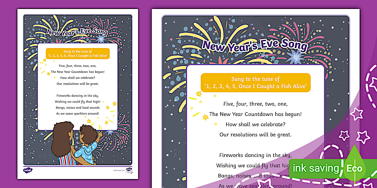 👉 New Year's Song for Kids - Song for New Year's Eve | Twinkl