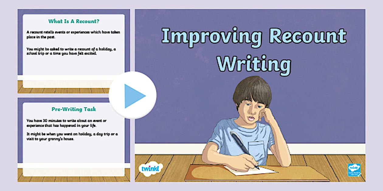Improving Recount Writing PowerPoint (teacher made) - Twinkl