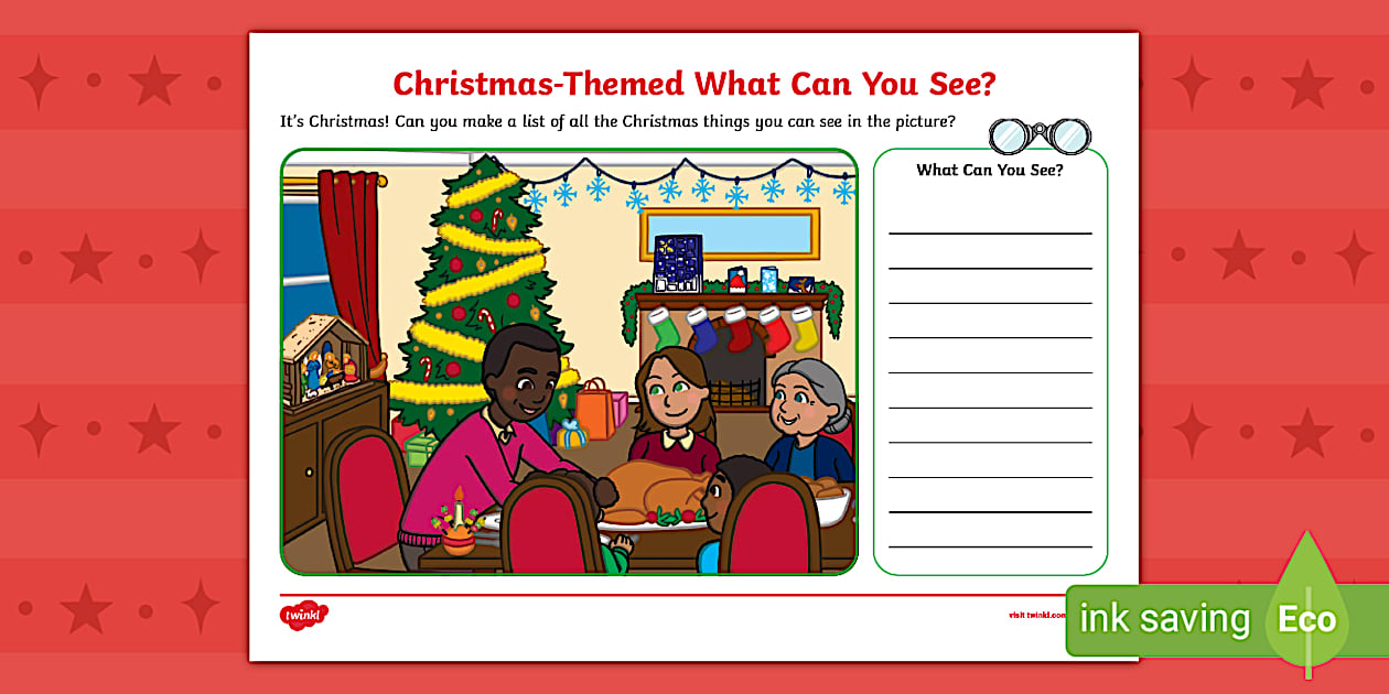 What Can You See? Christmas Objects List | Twinkl Christmas