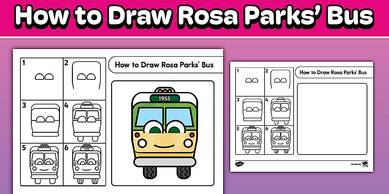 How to Draw Rosa Parks’ Bus Worksheet