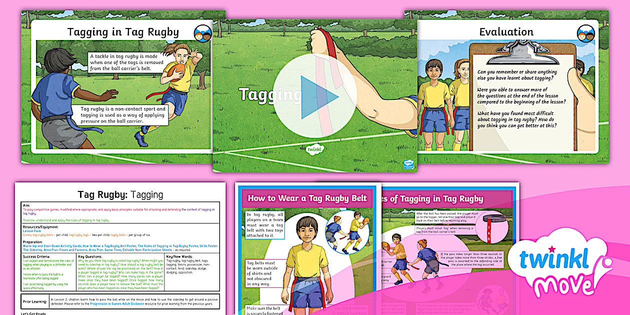 Year 4 Tagging in Rugby Lesson | Twinkl Move PE - Twinkl