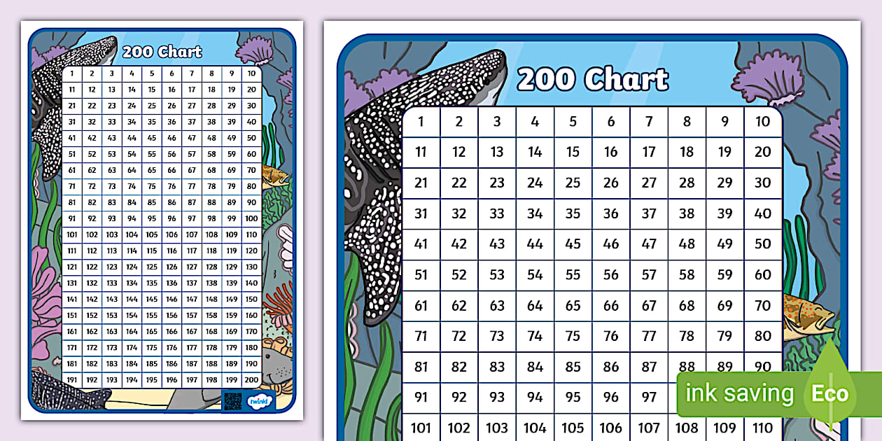 200-Chart Display Poster (teacher made) - Twinkl