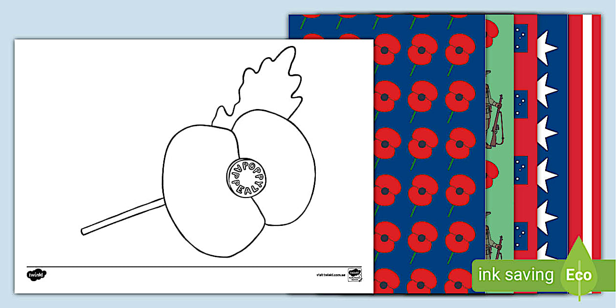 Patterned Anzac Poster Pack І EYLF Topics І Twinkl.