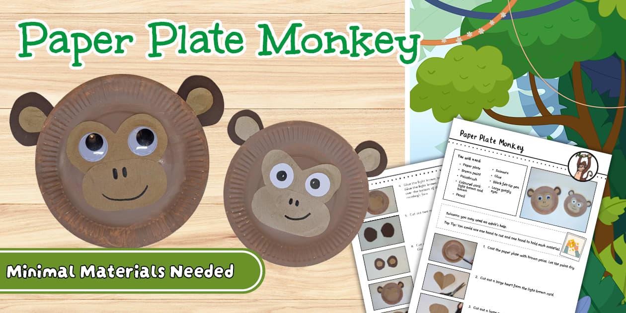 Paper Plate Monkey