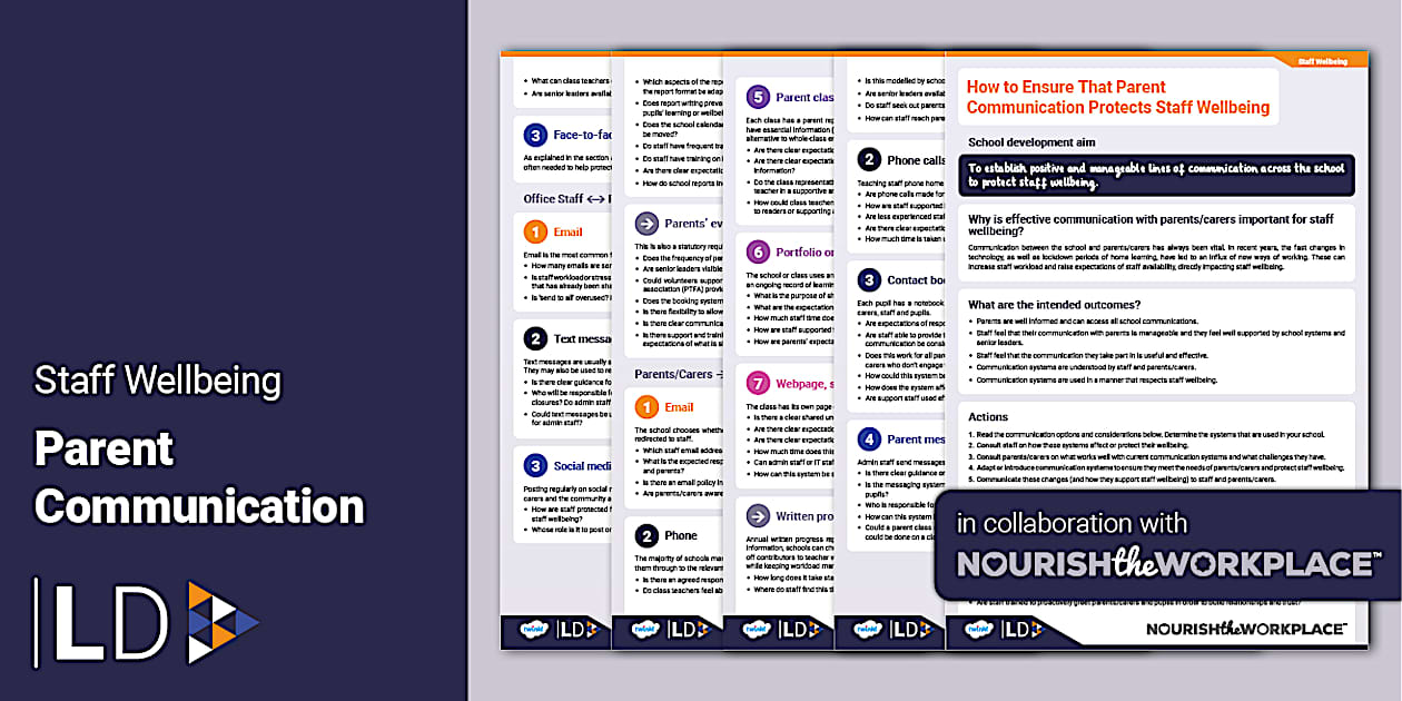 FREE! - How to Review Parent Communication For Staff Wellbeing