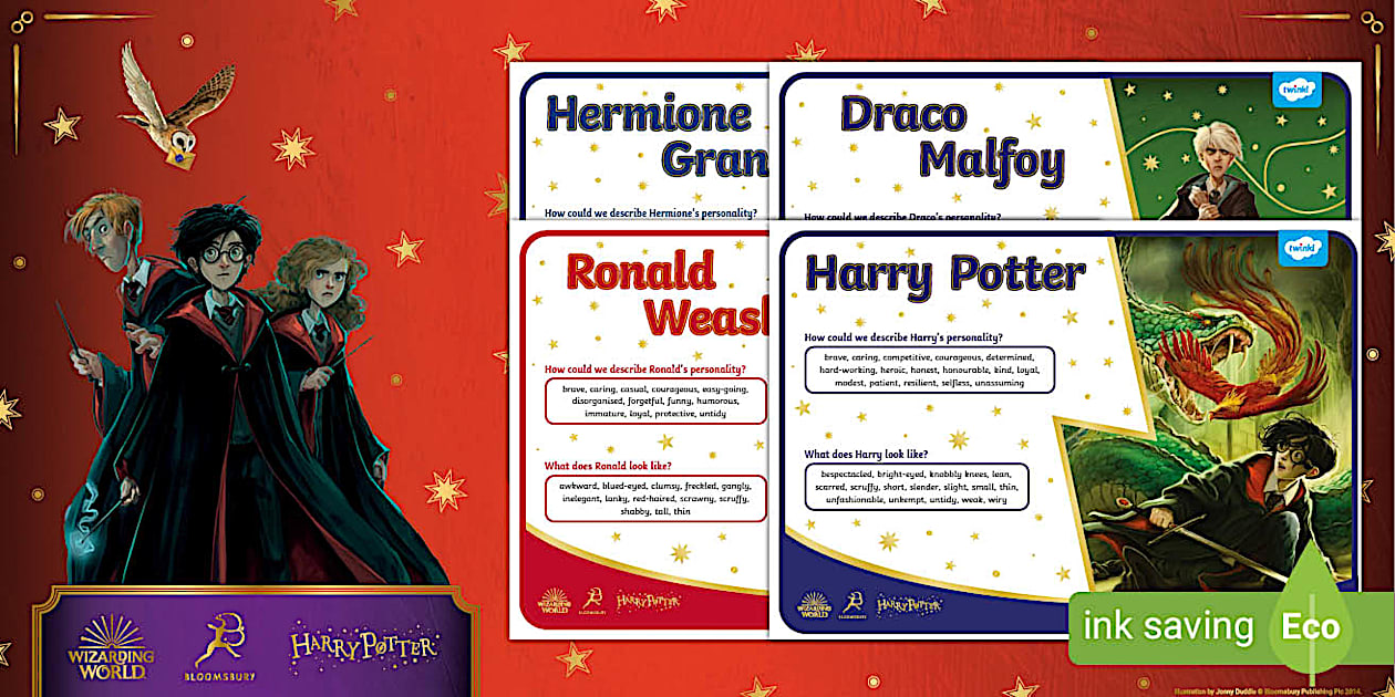 FREE! - Harry Potter Character Description | Word Mat Pack | Twinkl