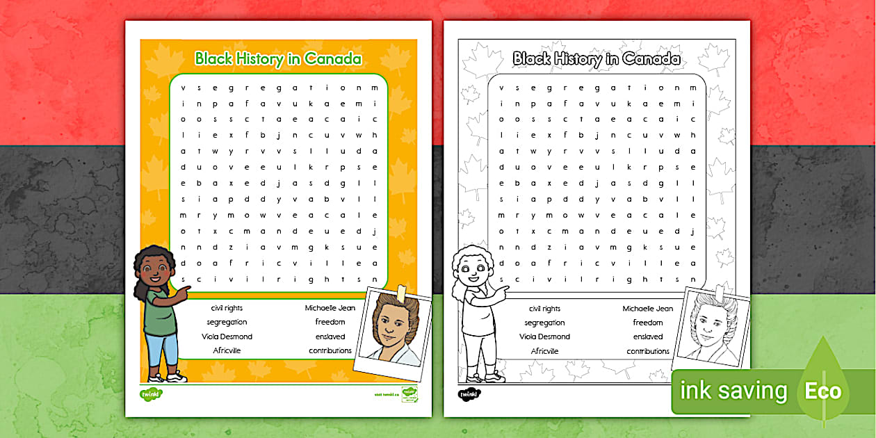 Printable Black History Month Word Search | Grades K-3